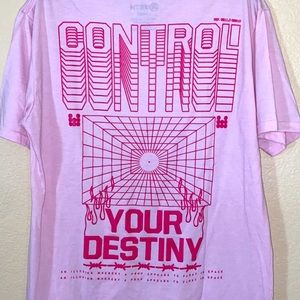 RGSTR | Shirts | Rgstr Mens L Graphic Baby Pink Tshirt With Neon Pink ...